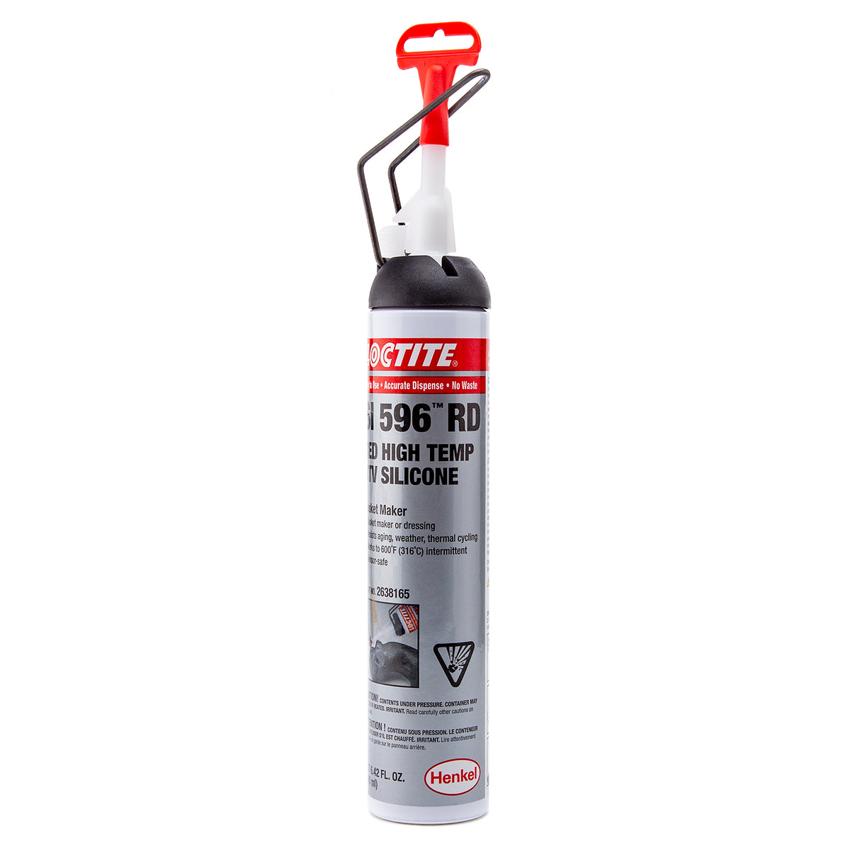 Loctite RTV Red Silicone - Sensor-Safe/Hi-Temp 190 ml Cartridge - Case ...