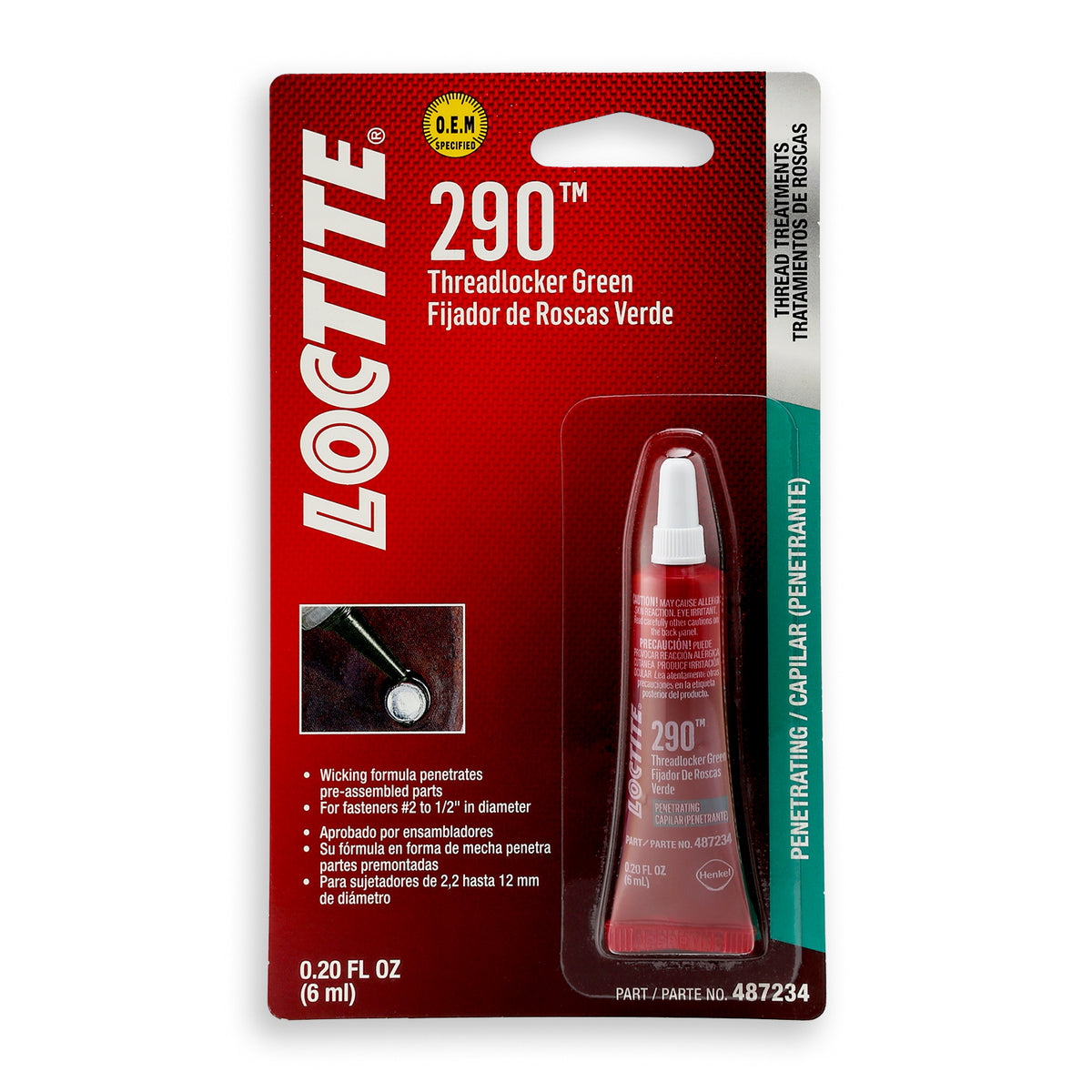 Loctite 290 Green Threadlocker Automotive Grade 0.2 oz. 24 Tubes ...