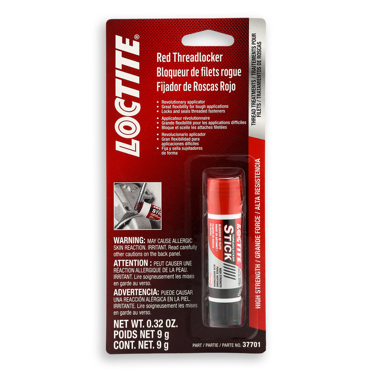 Loctite 268 Red Threadlocker Stick High-Strength 0.32 oz. 20 Pieces ...
