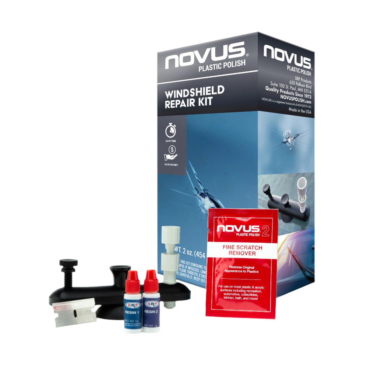 NOVUS 15 Minute Windshield Chip Repair Kits 6 Kits | Windshield Repair ...