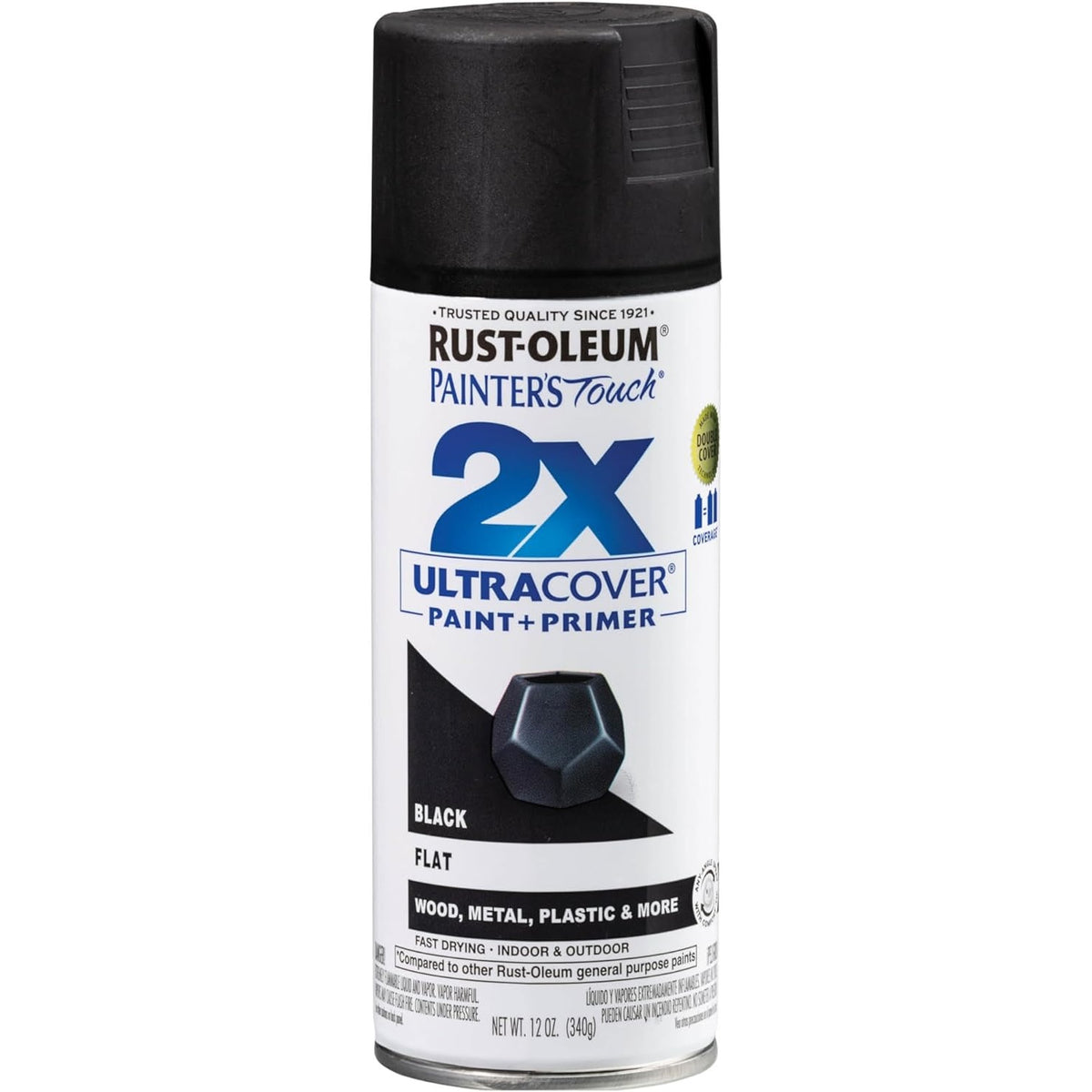 Clearance Spray Paint – Rust-Oleum Flat Black 2X | $5.38/Can — Bulk55