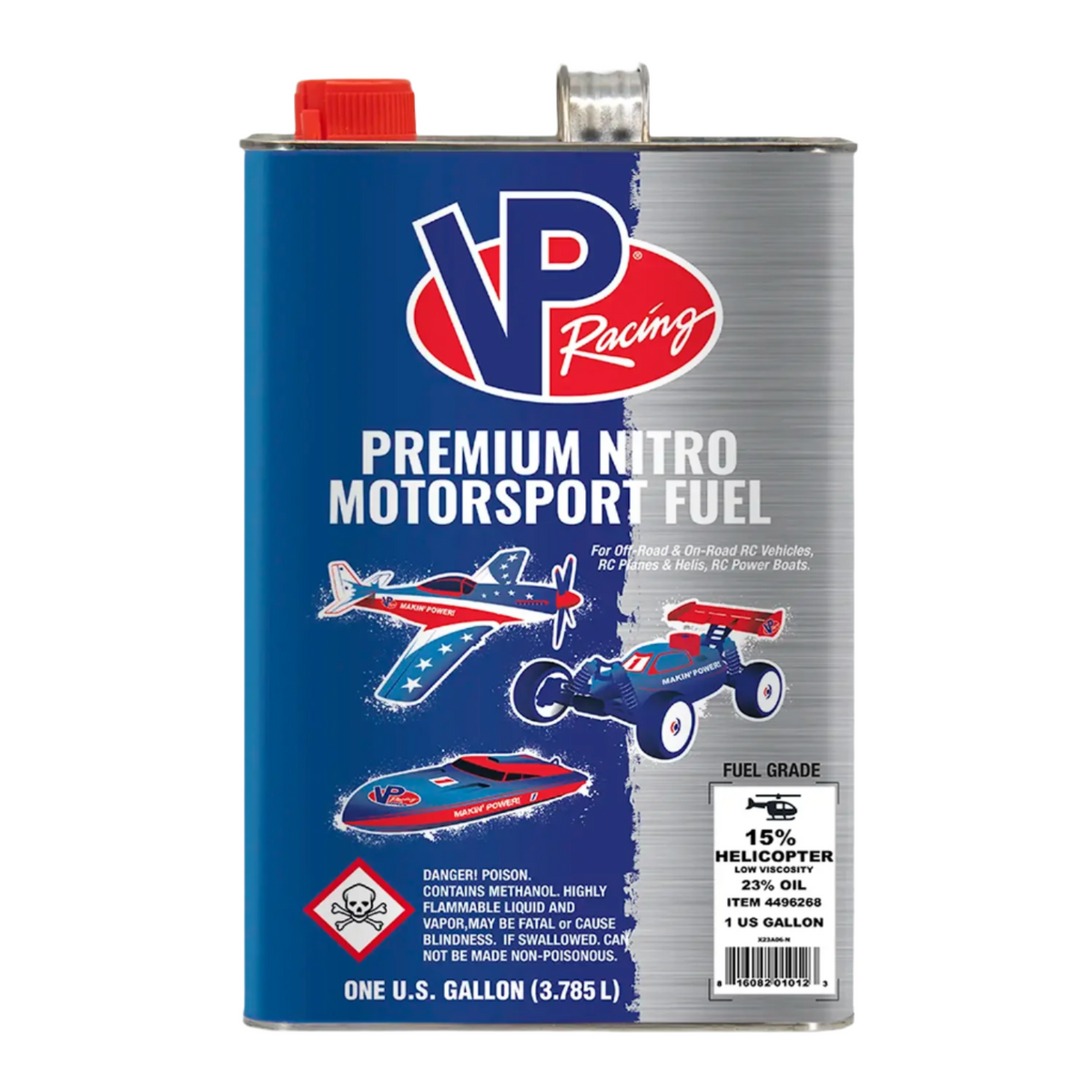 VP Racing 15% Heli Low-Viscosity RC Nitro Fuel - 23% Oil Premixed ...