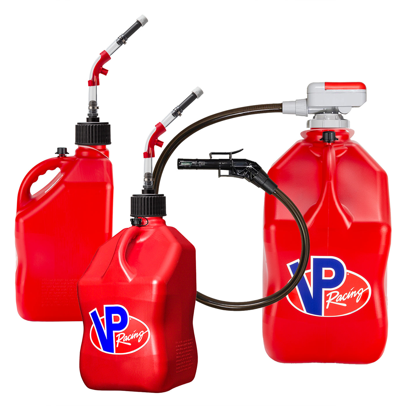 VP Racing 3-Jug Utility Fuel Bundle + Pump (14 colors) — Bulk55